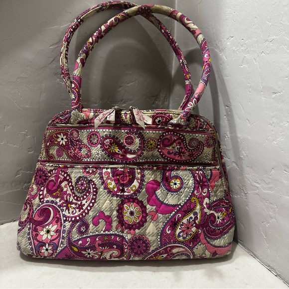 Vera Bradley | Bags | Vera Bradley Bowler Paisley Meets Plaid Bag ...